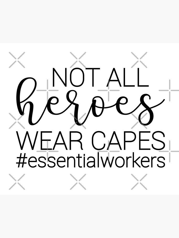 "Nurse essential workers - funny/inspirational nurse gift (black ...