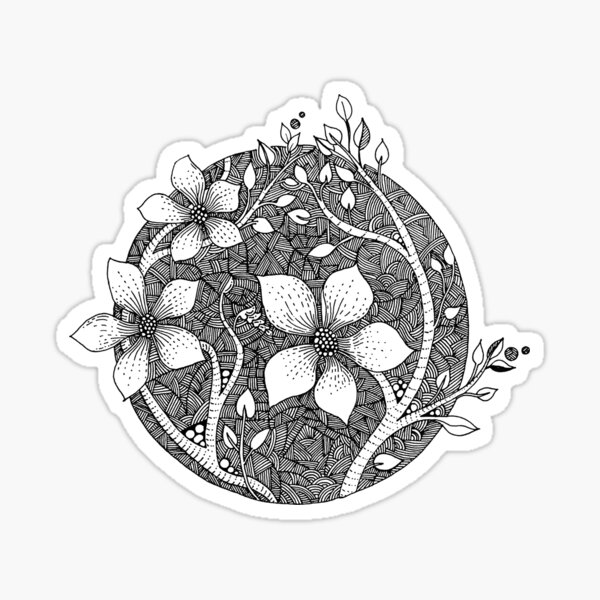 "Stylised Flora" Sticker for Sale by shanamsart | Redbubble