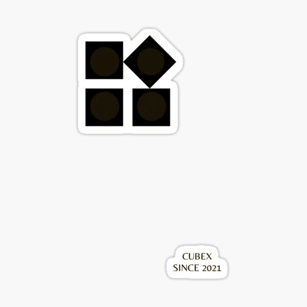 "Cubex logo print design " Sticker for Sale by Bkstores | Redbubble