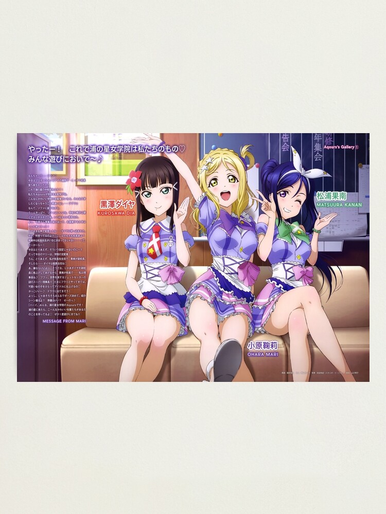 "Aqours 3rd Years Poster" Photographic Print for Sale by FlareTheVulpix | Redbubble