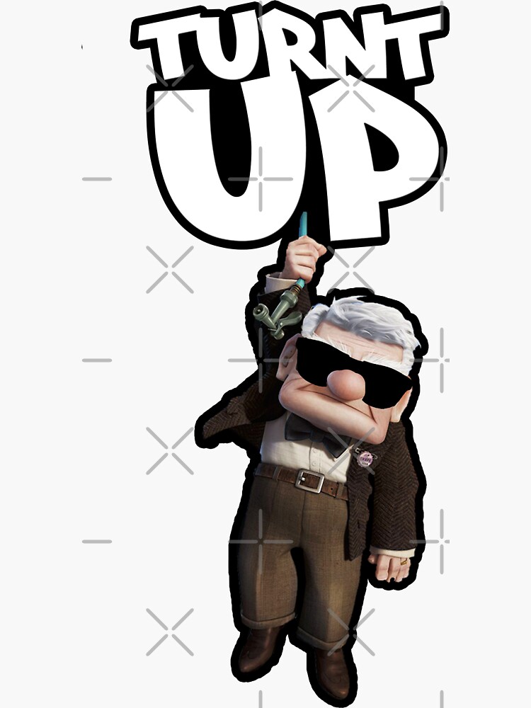 "Turnt Up" Sticker by themarvdesigns | Redbubble