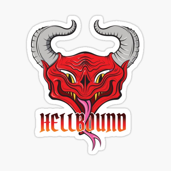 "Hellbound demon" Sticker by etienneranc | Redbubble