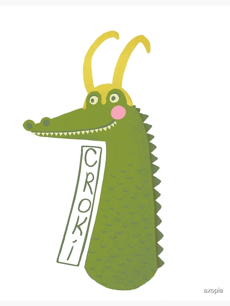 "Croki, loki, alligators illustration" Art Print by axopie | Redbubble