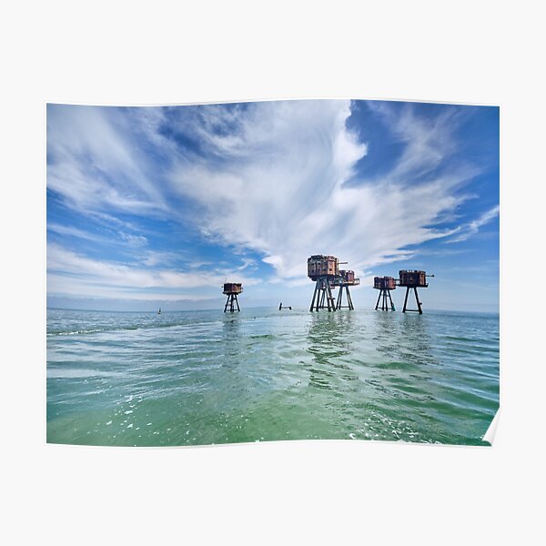 "Maunsell Forts" Poster for Sale by manateevoyager | Redbubble