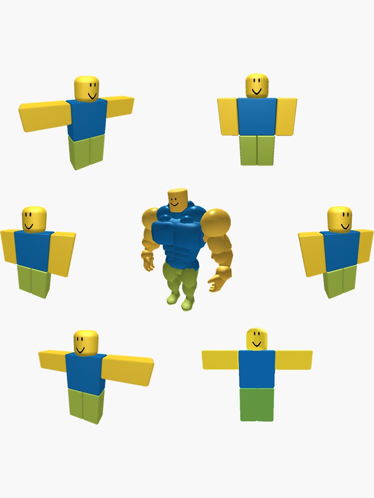 "Roblox Noob T-Pose Pack" Sticker for Sale by ShopCanyonMoons | Redbubble