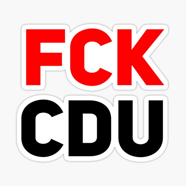Sticker: Gegen Cdu | Redbubble