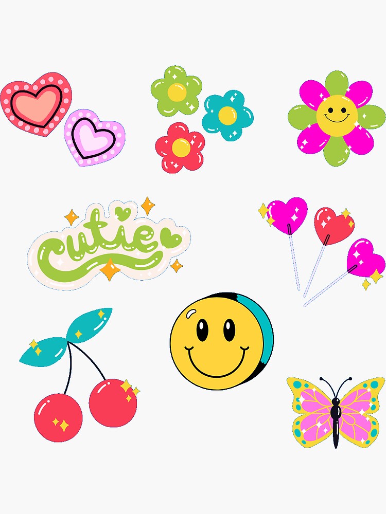 "Y2K cute stickers 1" Sticker for Sale by plantmaru | Redbubble
