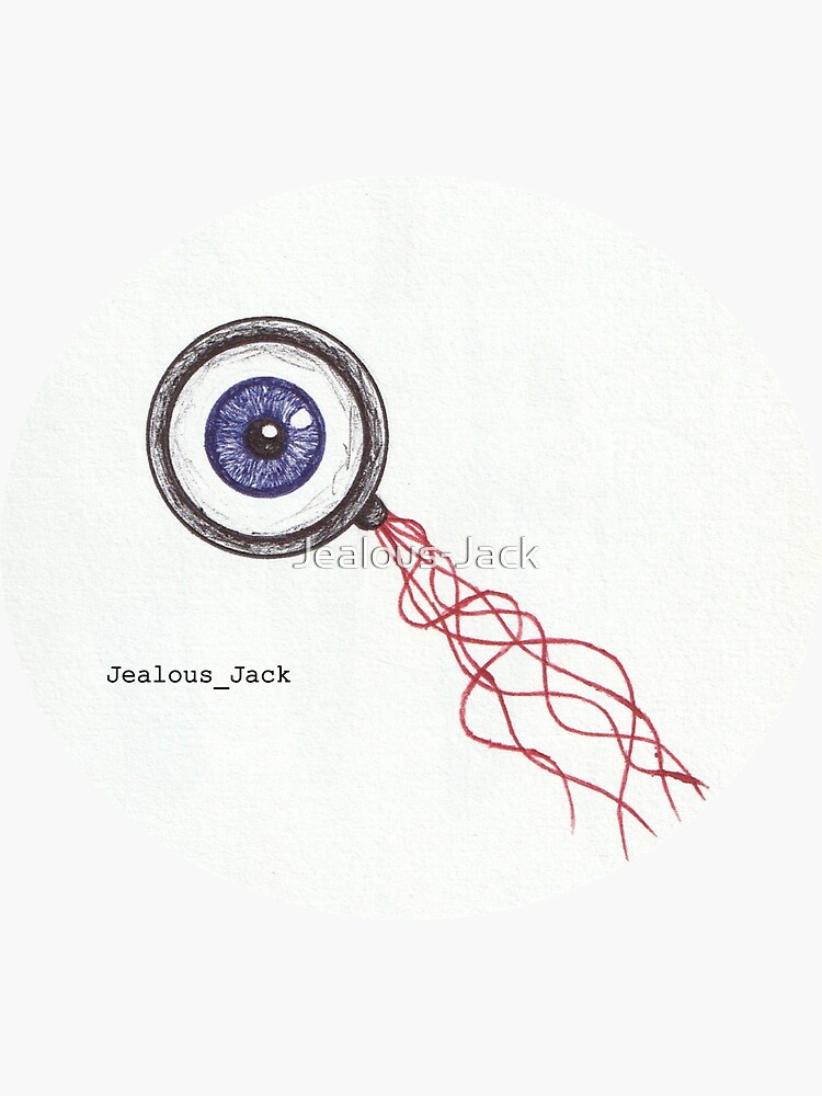 "Eye monocle." Sticker for Sale by Jealous-Jack | Redbubble