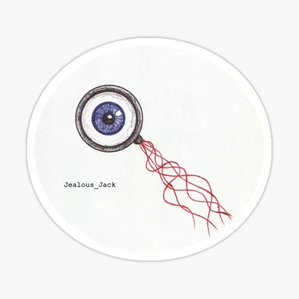 "Eye monocle." Sticker for Sale by Jealous-Jack | Redbubble