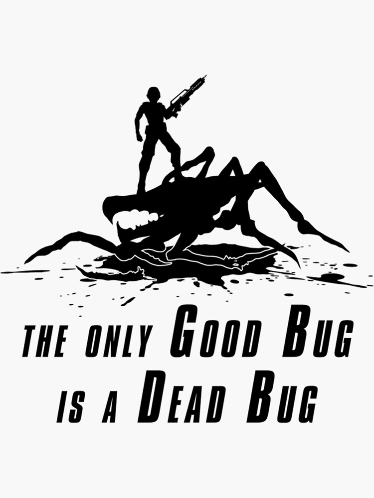 "Good Bug Dead Bug - inverted" Sticker for Sale by KianMuraya | Redbubble