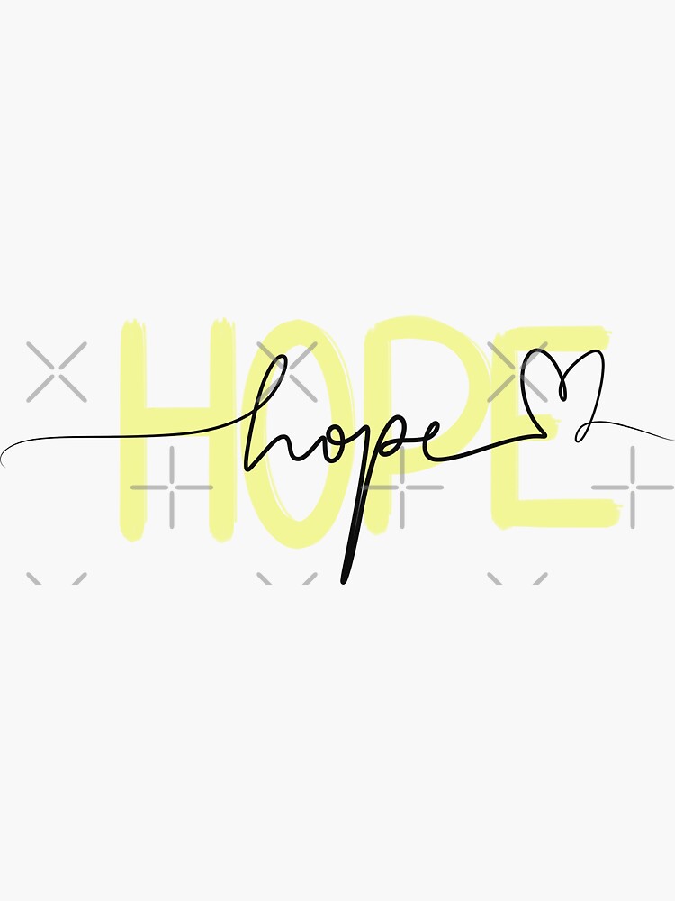 "hope aesthetic text" Sticker for Sale by dxtdesigns | Redbubble