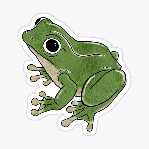 "Cute Small Frog " Sticker for Sale by oliverhowells | Redbubble