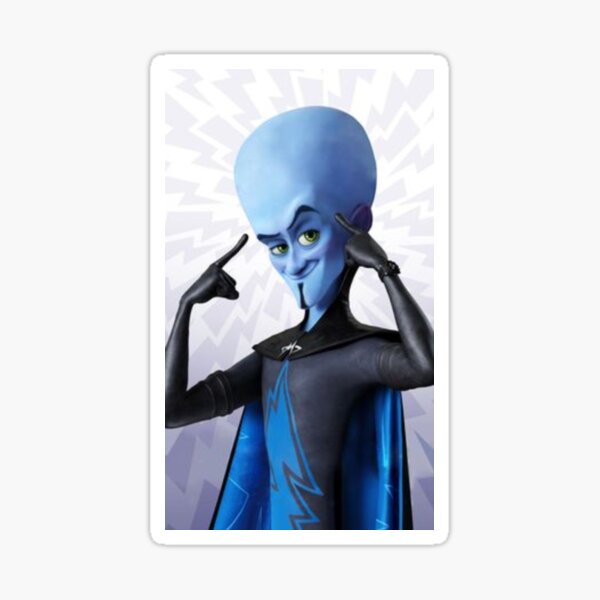 "megamind" Sticker for Sale by ShopCanyonMoons | Redbubble