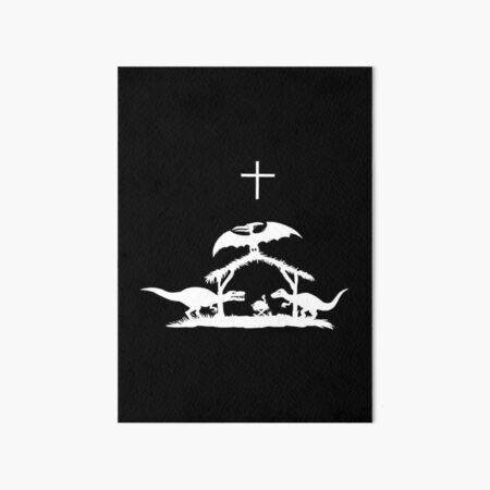 "dinosaur nativity Christmas 2 " Art Board Print by julyagordner ...