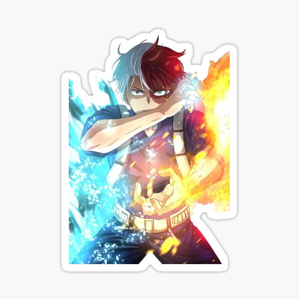 "Shôto Todoroki" Sticker by VirtuelArt | Redbubble