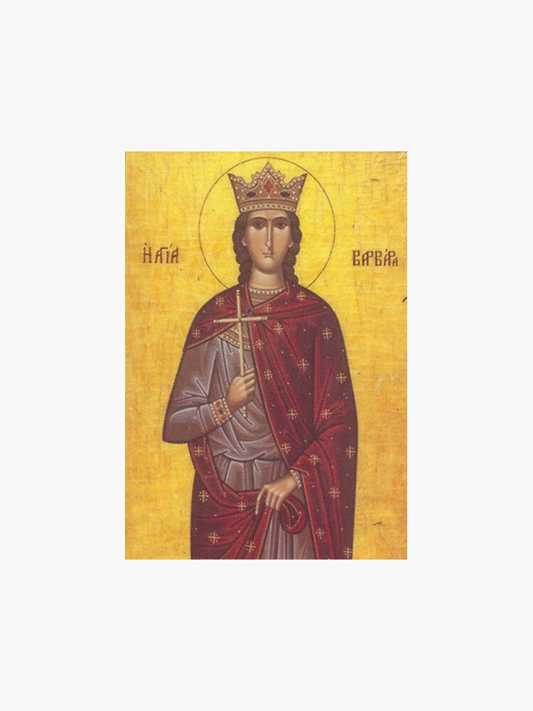 "Saint Barbara Icon" Sticker by PZAndrews | Redbubble