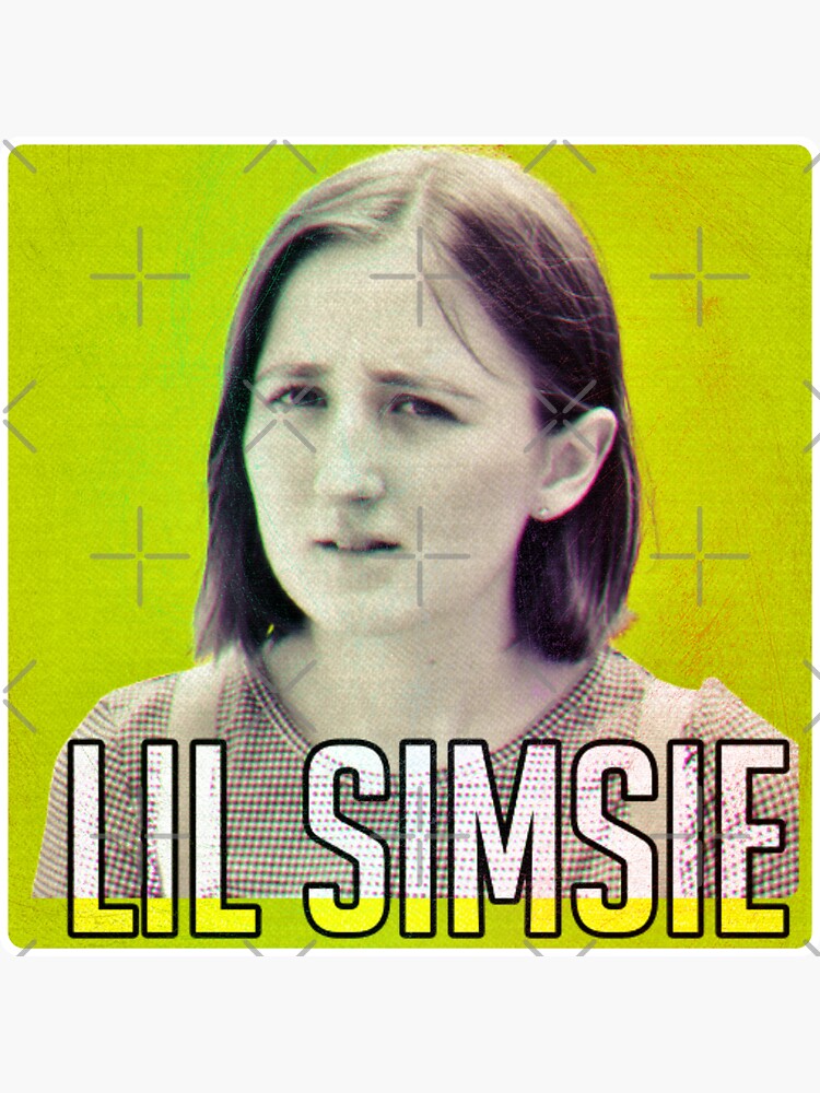 "Textured Lil Simsie" Sticker for Sale by MicTraumstein | Redbubble