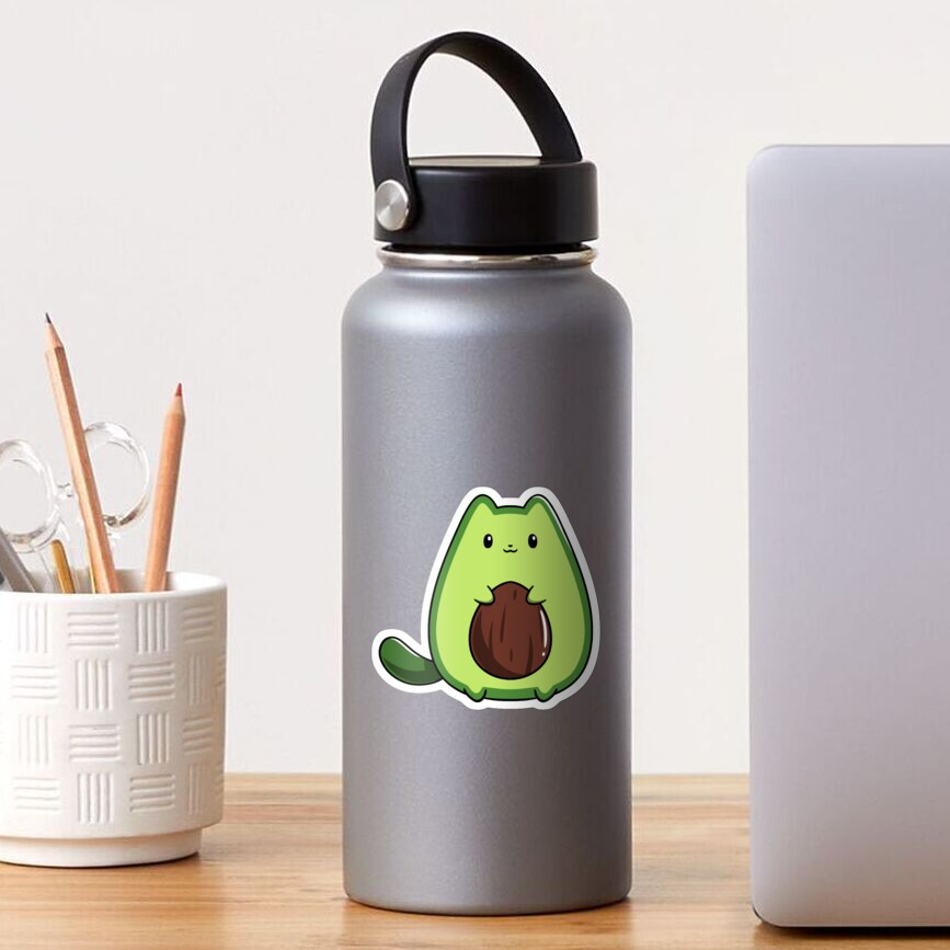 "Cute Avocado Cat " Sticker for Sale by johncastello23 | Redbubble