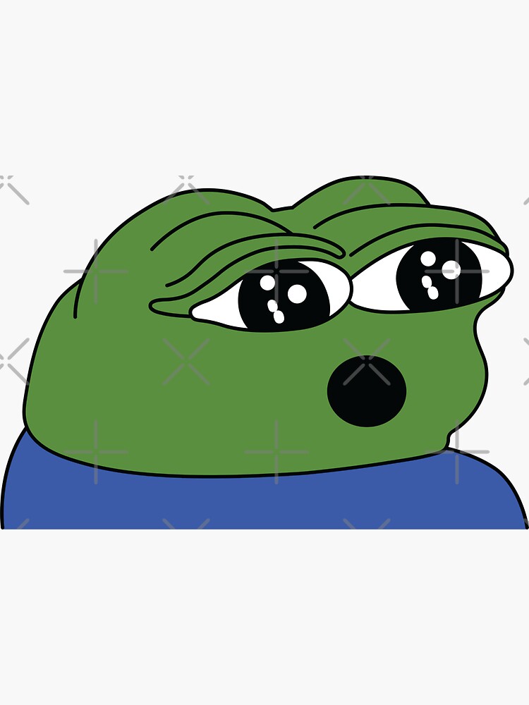 "peepoTalk Emote High Quality" Sticker for Sale by SimplyNewDesign ...