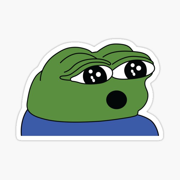 "peepoTalk Emote High Quality" Sticker for Sale by SimplyNewDesign ...