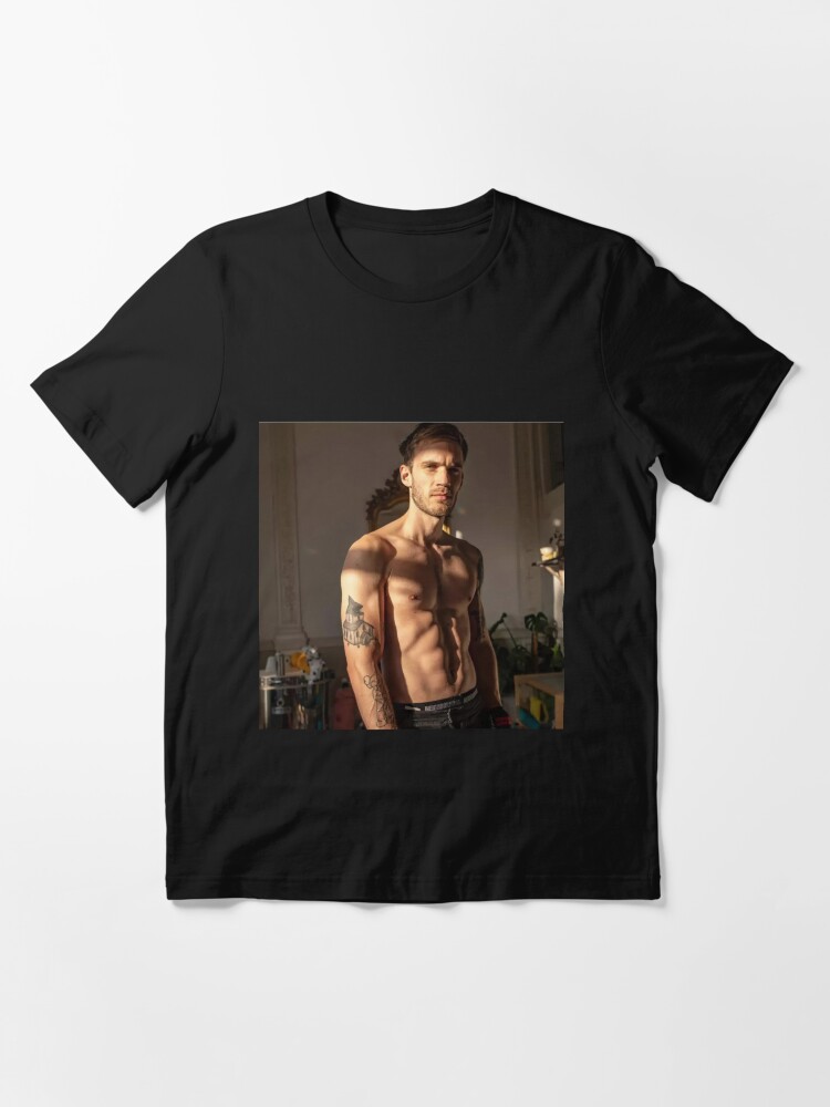 "PewDiePie Shirtless Muscles" T-shirt for Sale by gusgadirov ...
