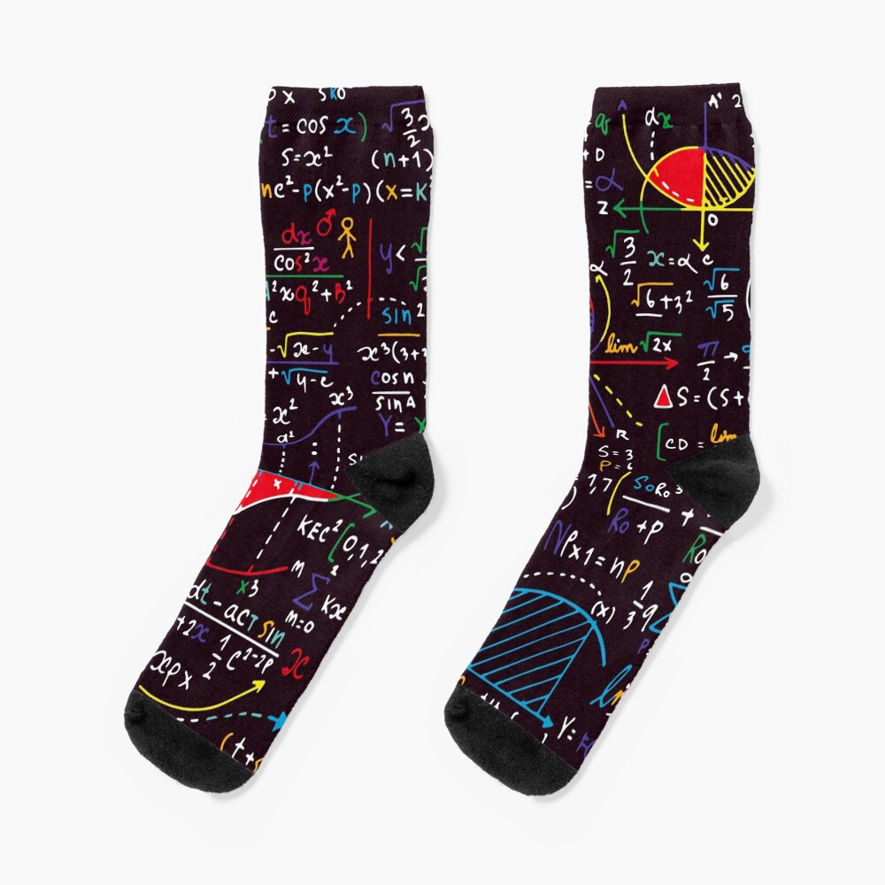"Colorful Math Design" Socks for Sale by DusicaP | Redbubble