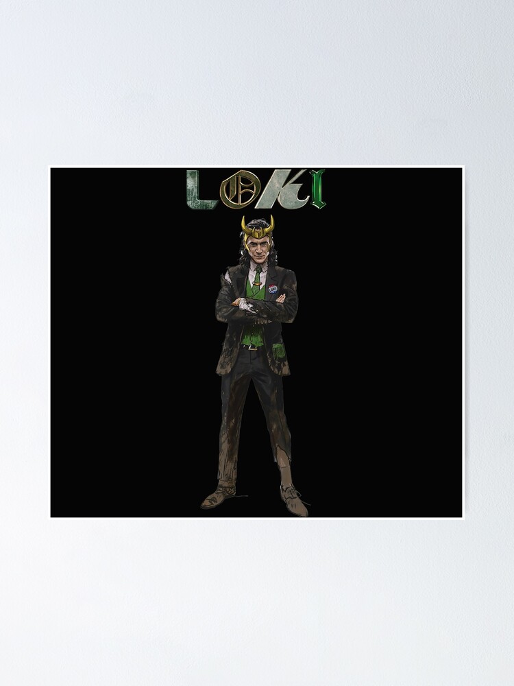 "Loki Name in Norse Runes & Snake Symbol " Poster for Sale by ...