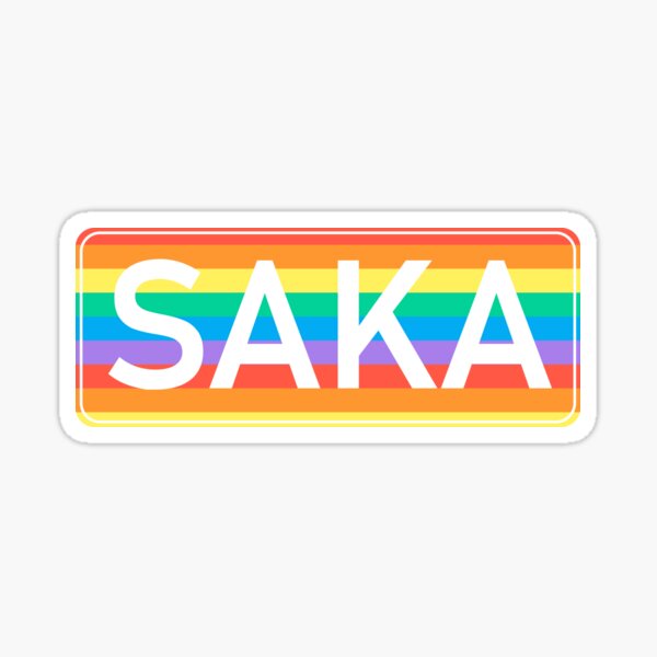 "Bukayo Saka Rainbow" Sticker for Sale by THEMADBRUSH | Redbubble