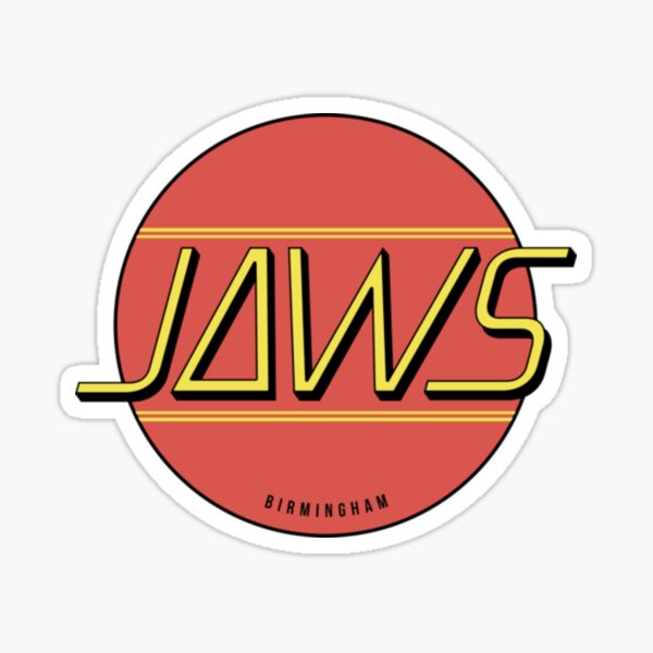 "JAWS Band Logo" Sticker by imagineowens | Redbubble