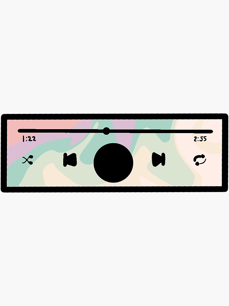 "aesthetic Spotify song playing" Sticker by lydia-c-halv | Redbubble