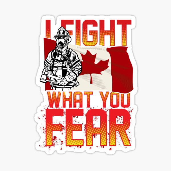 "Canadian Firefighter: Thin Red Line" Sticker for Sale by Emil1993 ...