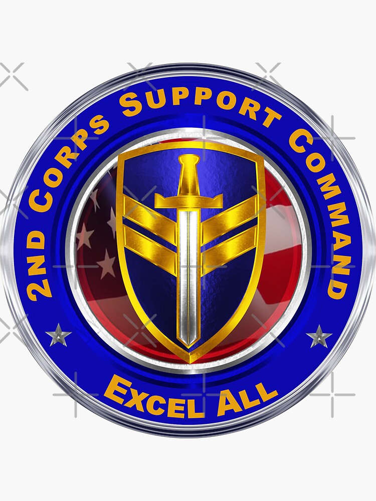 "2nd Corps Support Command "COSCOM"" Sticker for Sale by SoldierAlways ...