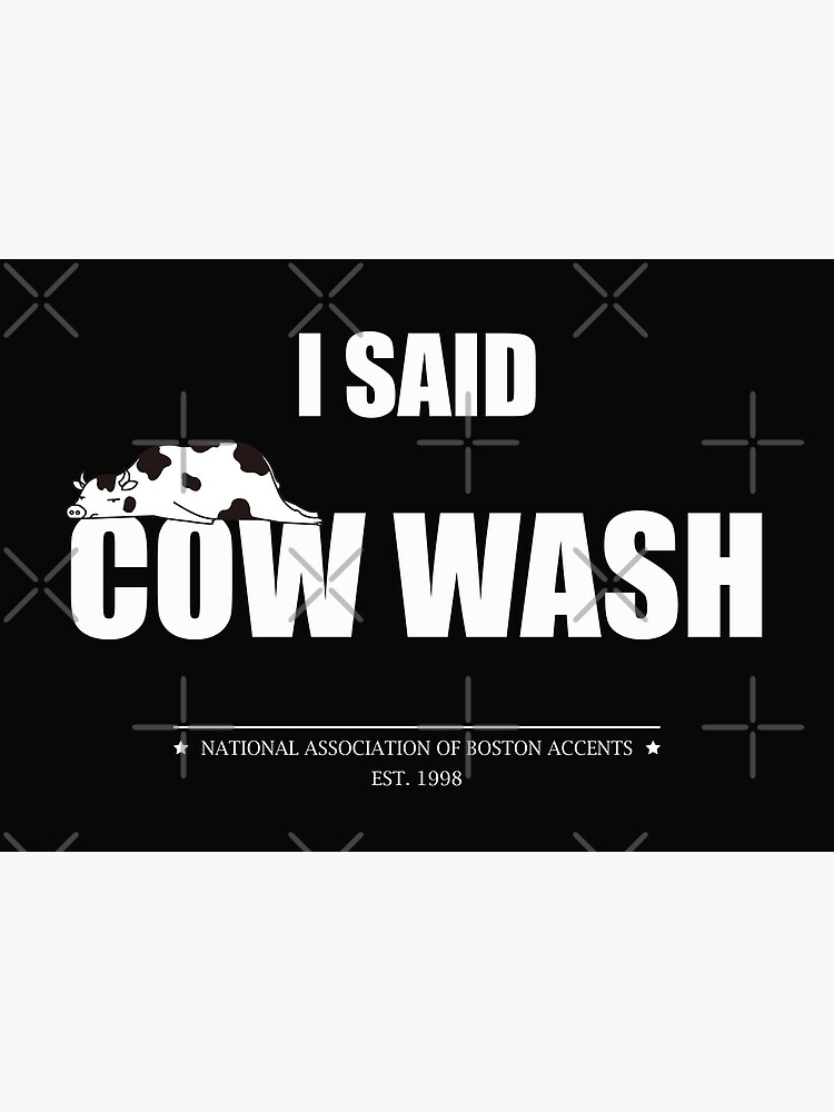 "Boston Accent Car Wash Cow Language Local Dialect Cattle New England ...