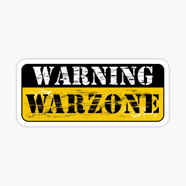 "WARZONE" Sticker for Sale by SeanIdeas | Redbubble