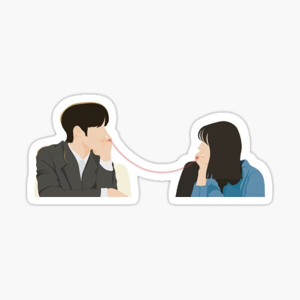 "My Roommate is Gumiho" Sticker for Sale by ayshatazin | Redbubble