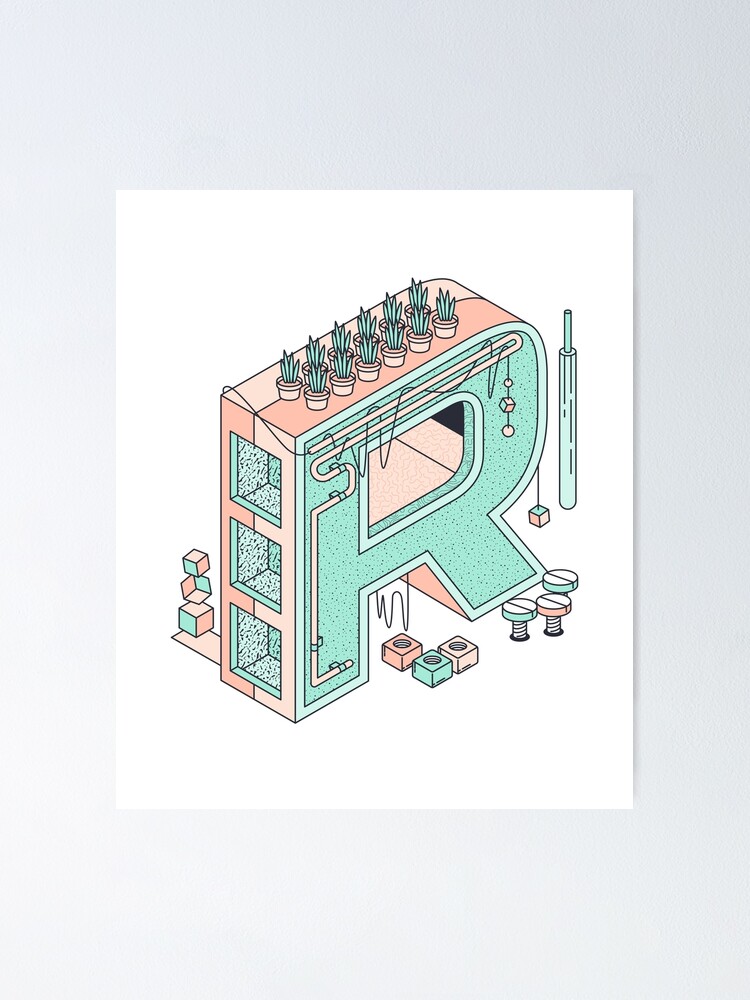 "The letter R" Poster for Sale by BEAST-FASHION | Redbubble