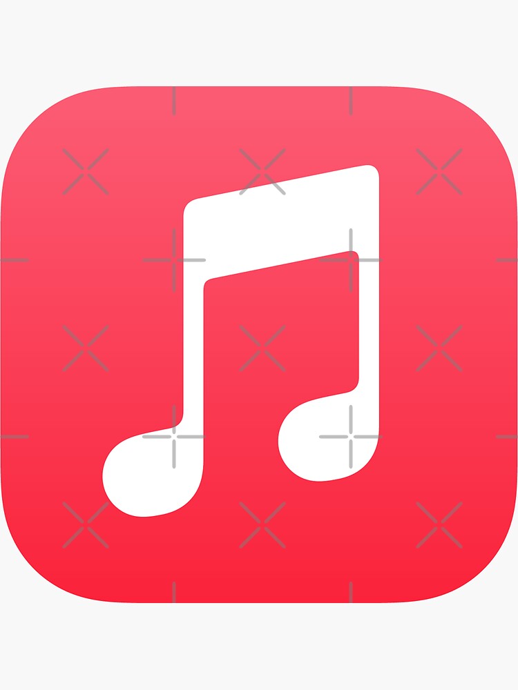 "Music logo" Sticker for Sale by Boca Chica | Redbubble