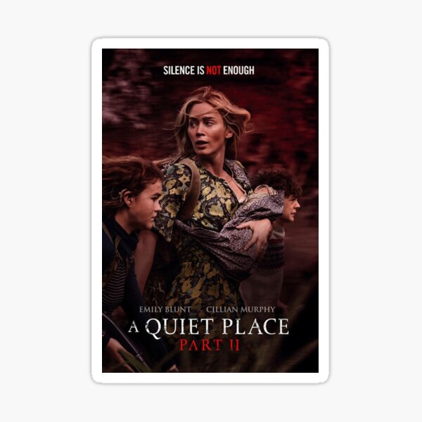 "Quiet Place Part 2" Sticker for Sale by sarahyoungp | Redbubble