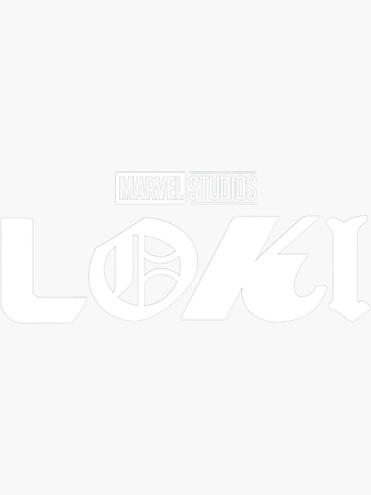 "Loki White Logo " Sticker for Sale by JoseDuarte | Redbubble