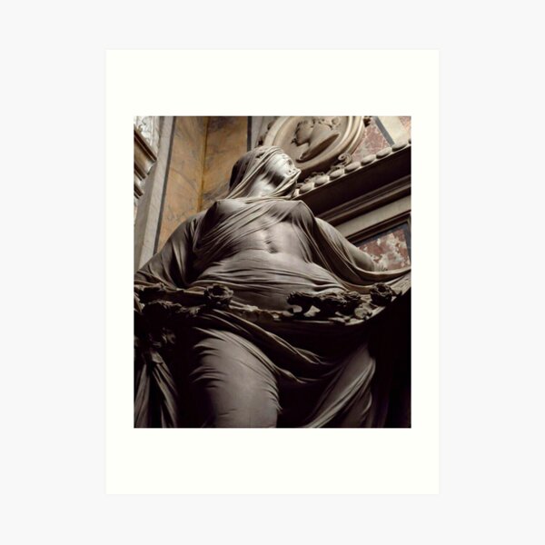 "Modesty (Veiled Truth), by Antonio Corradini" Art Print for Sale by ...