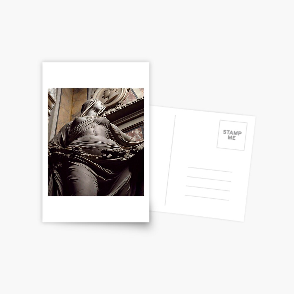 "Modesty (Veiled Truth), by Antonio Corradini" Postcard by ...