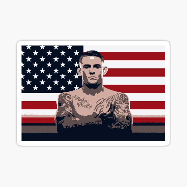 "dustin poirier art ,dustin poirier designs" Sticker for Sale by Color ...
