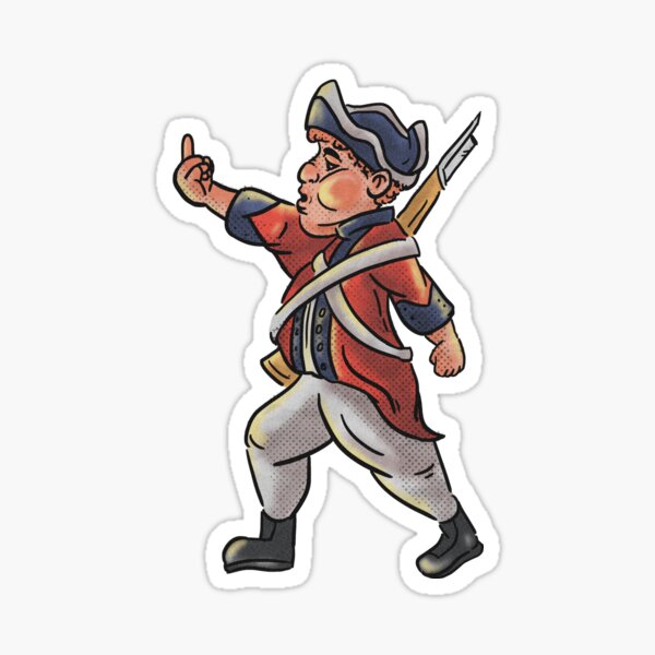 "Redcoat soldier" Sticker for Sale by Translucia | Redbubble