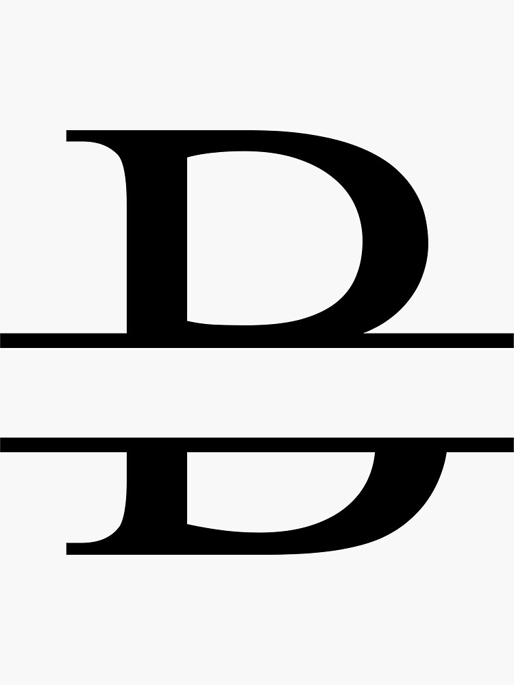 "English Alphabets Black Font Letters B - Split monogram Letter B ...