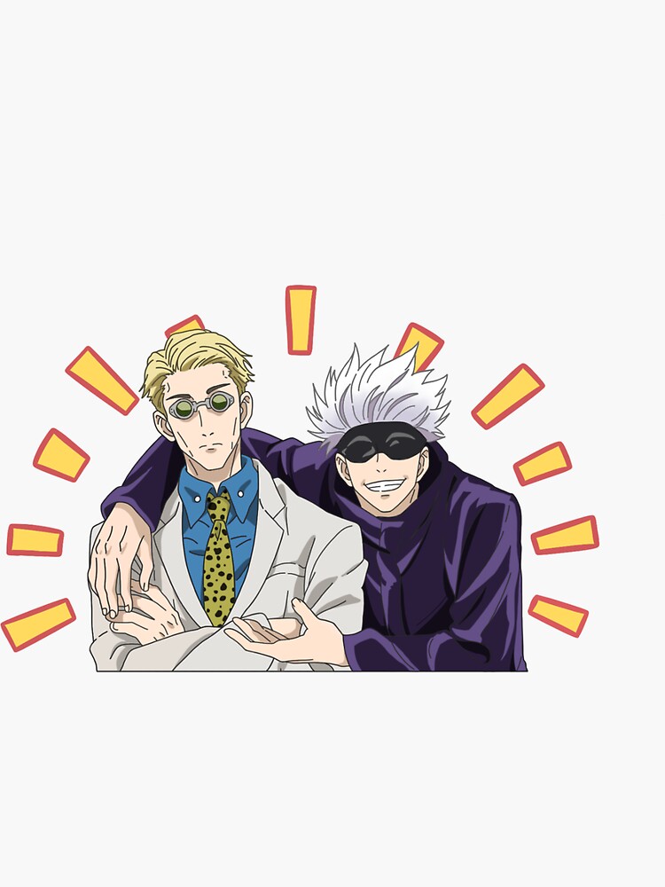 "Gojo x Nanami Jujutsu Kaisen" Sticker for Sale by MissMonday-shop ...