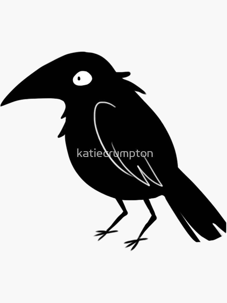 "Little Crow" Sticker for Sale by katiecrumpton | Redbubble