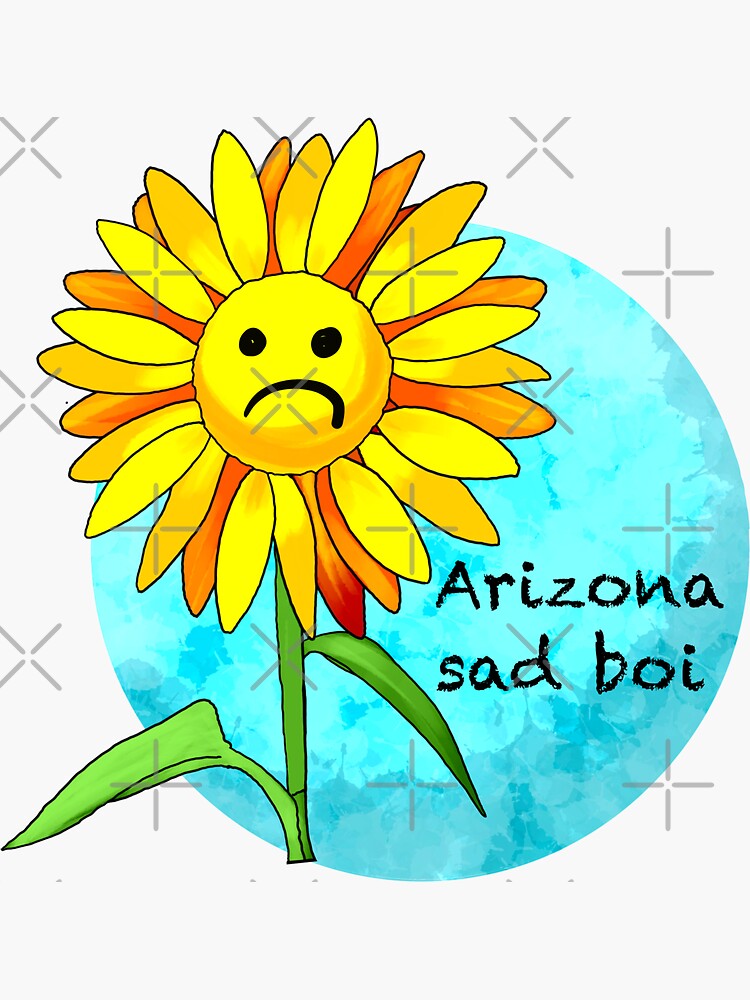 "Arizona Sad Boi" Sticker for Sale by TovenBay | Redbubble