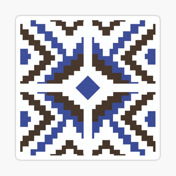 Pegatina «Resumen Inca Azteca Retro» de coco-pipes | Redbubble