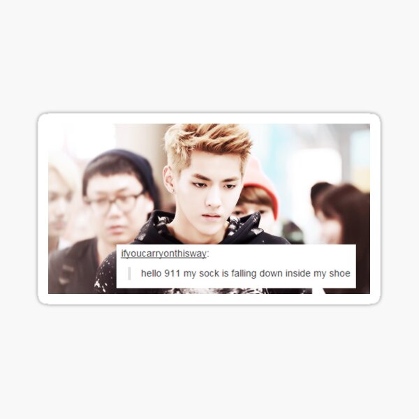 "Kris" Sticker for Sale by iamfading | Redbubble