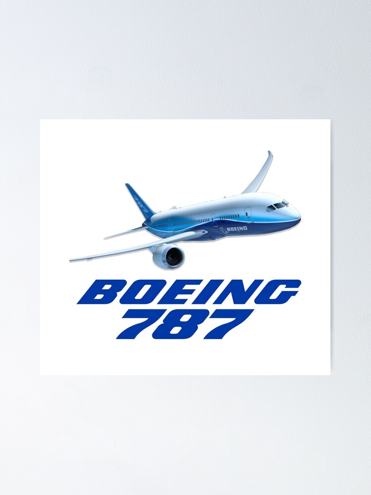 "Boeing 787" Poster for Sale by Joel-Designs | Redbubble